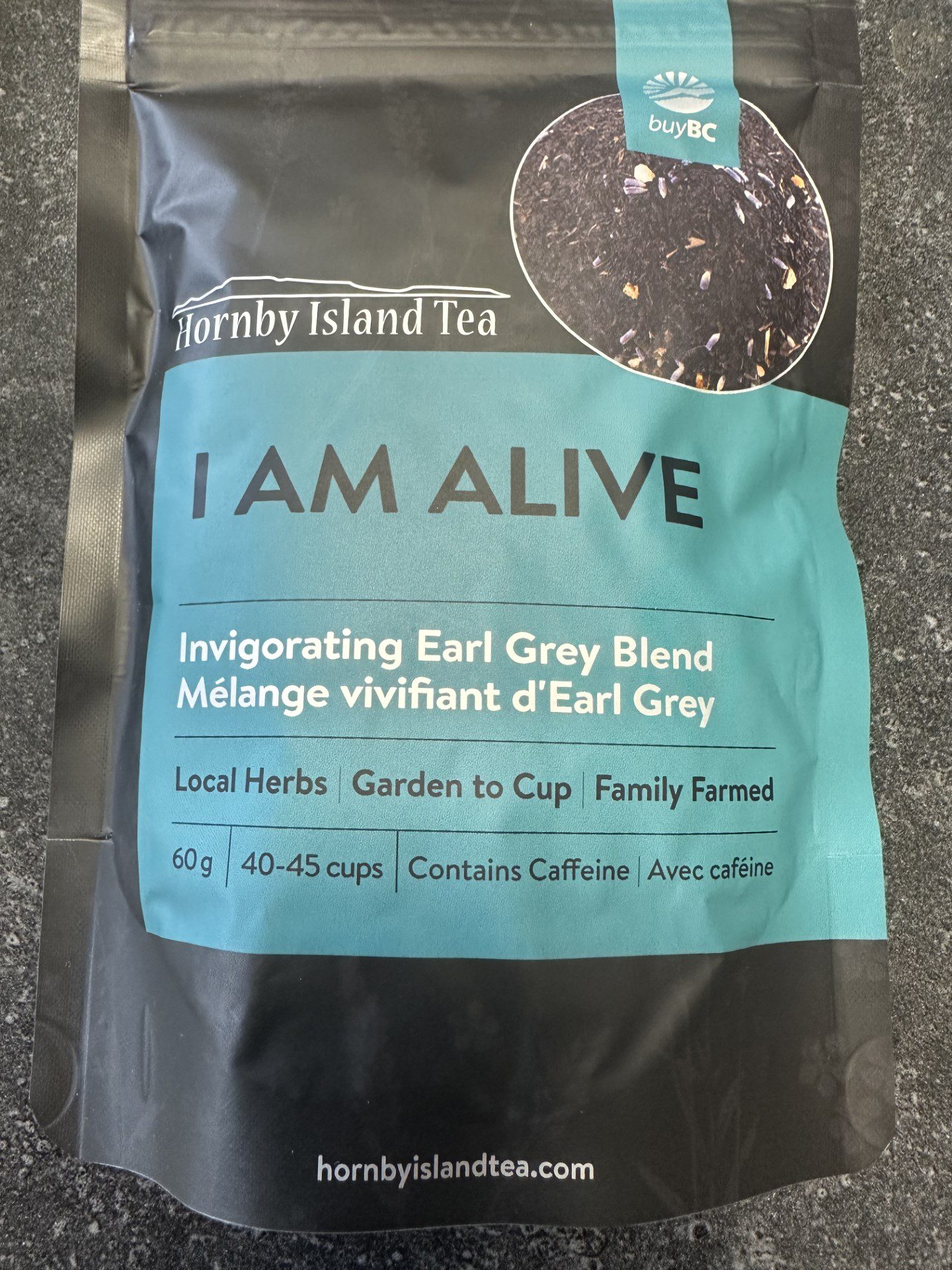 Hornby Island Tea - I Am Alive - Budding Rose Coffee