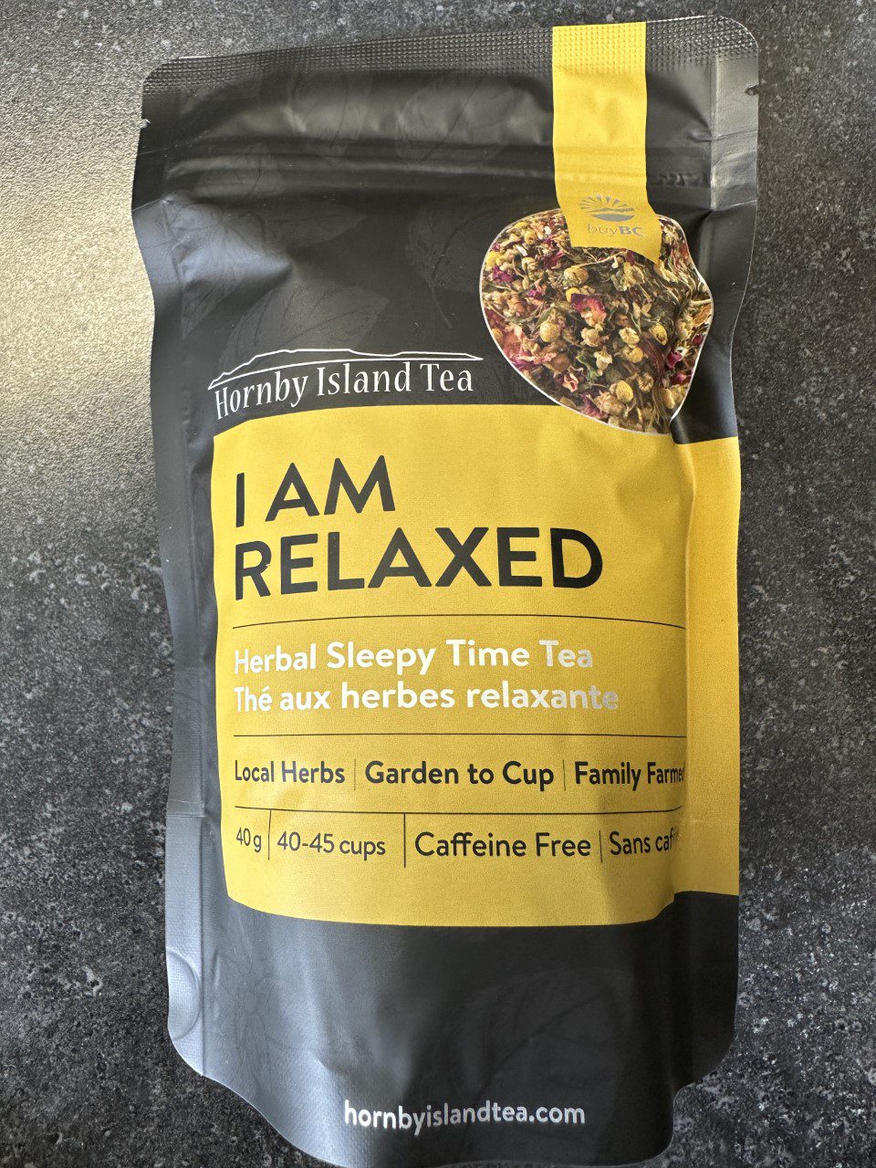 Hornby Island Tea - I Am Relaxed - Budding Rose Coffee